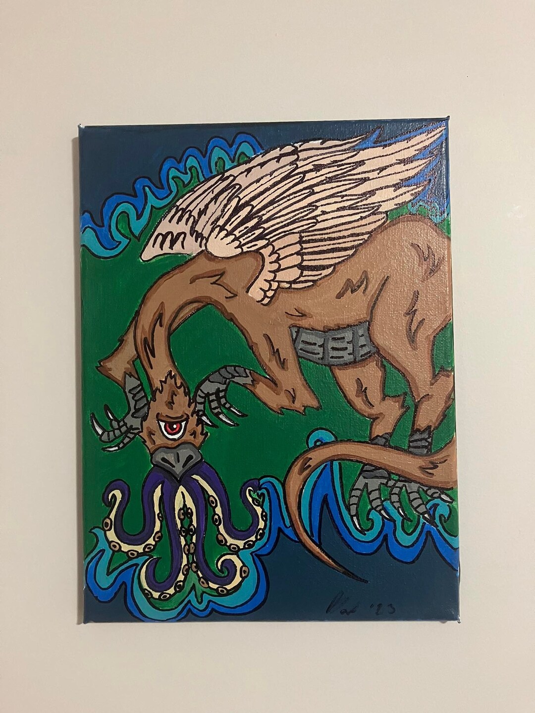 Snallygaster From Maryland obscure Cryptid Collection Original Artwork ...