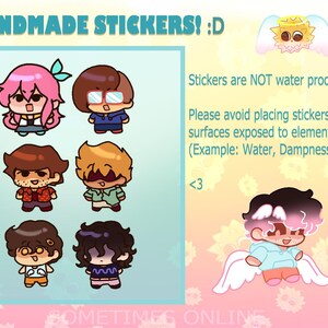 OMORI|| 6 Pack Stickers || the Hooligans Omori Stickers - Etsy