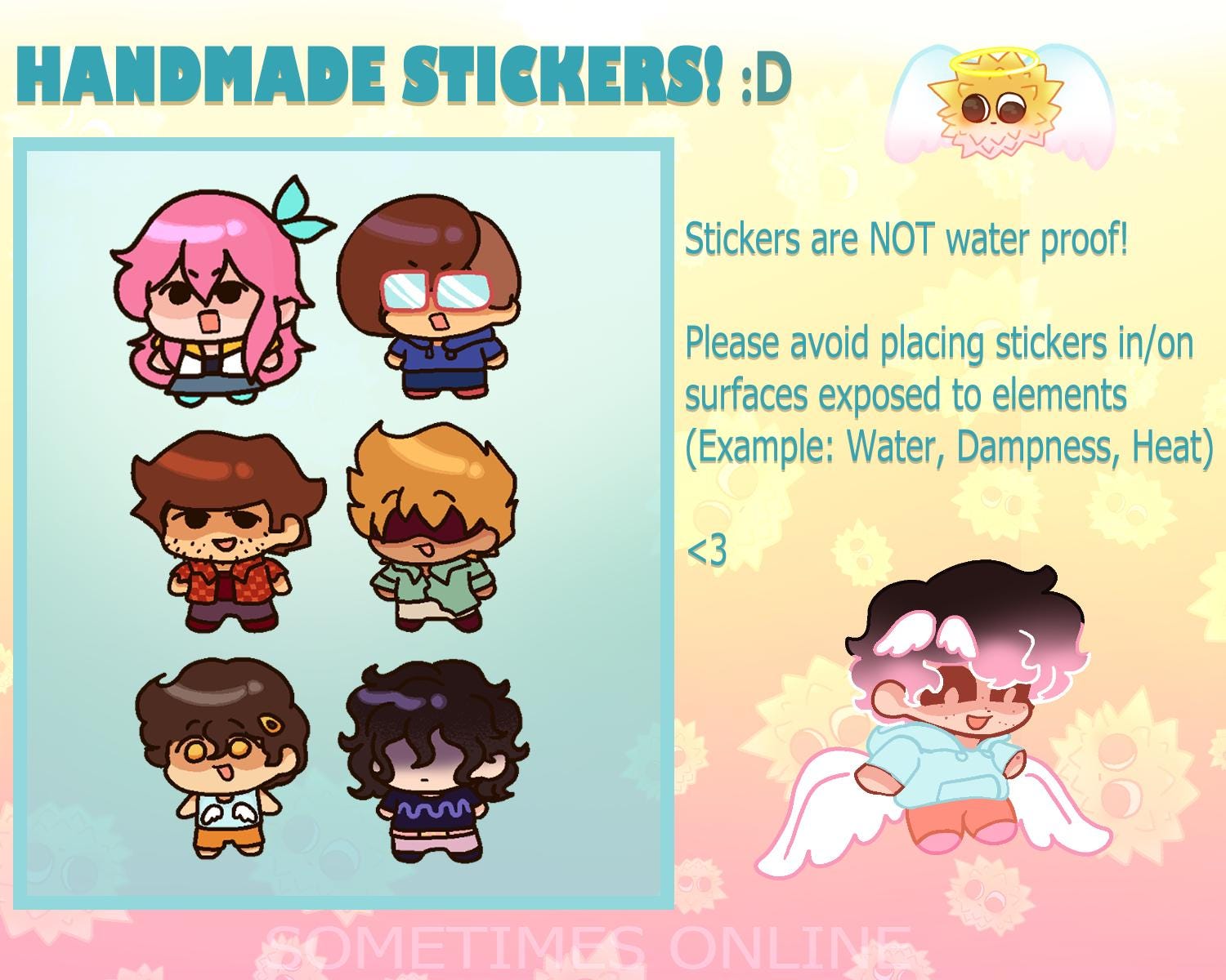 OMORI|| 6 Pack Stickers || the Hooligans Omori Stickers - Etsy