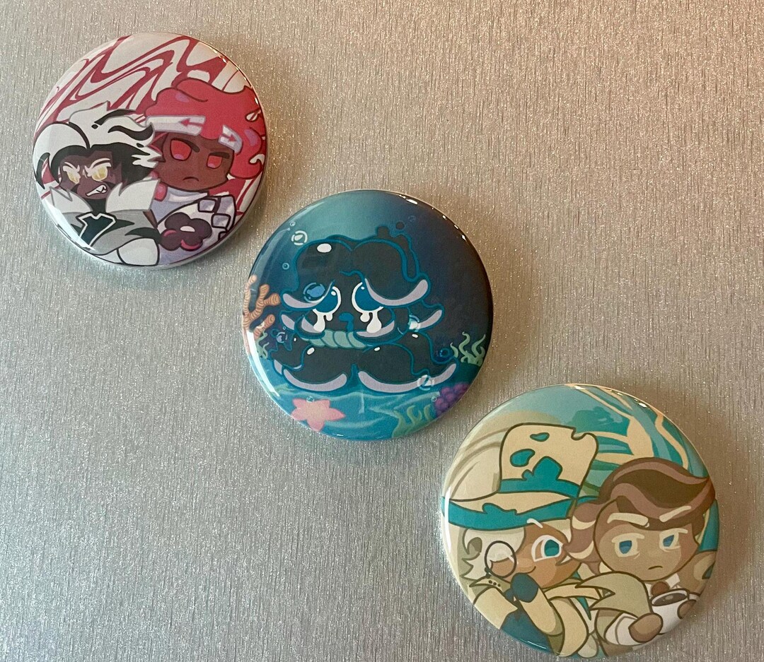 CR|| CRK|| Cookie Run Buttons! || Almond Cookie & Roguefort Cookie ...