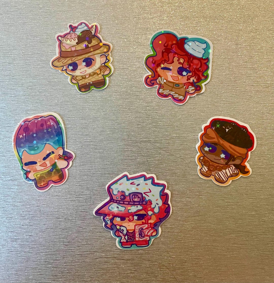 Jojos Bizarre Adventure|| Stardust Crusader || Cute 5 Sticker Set ...