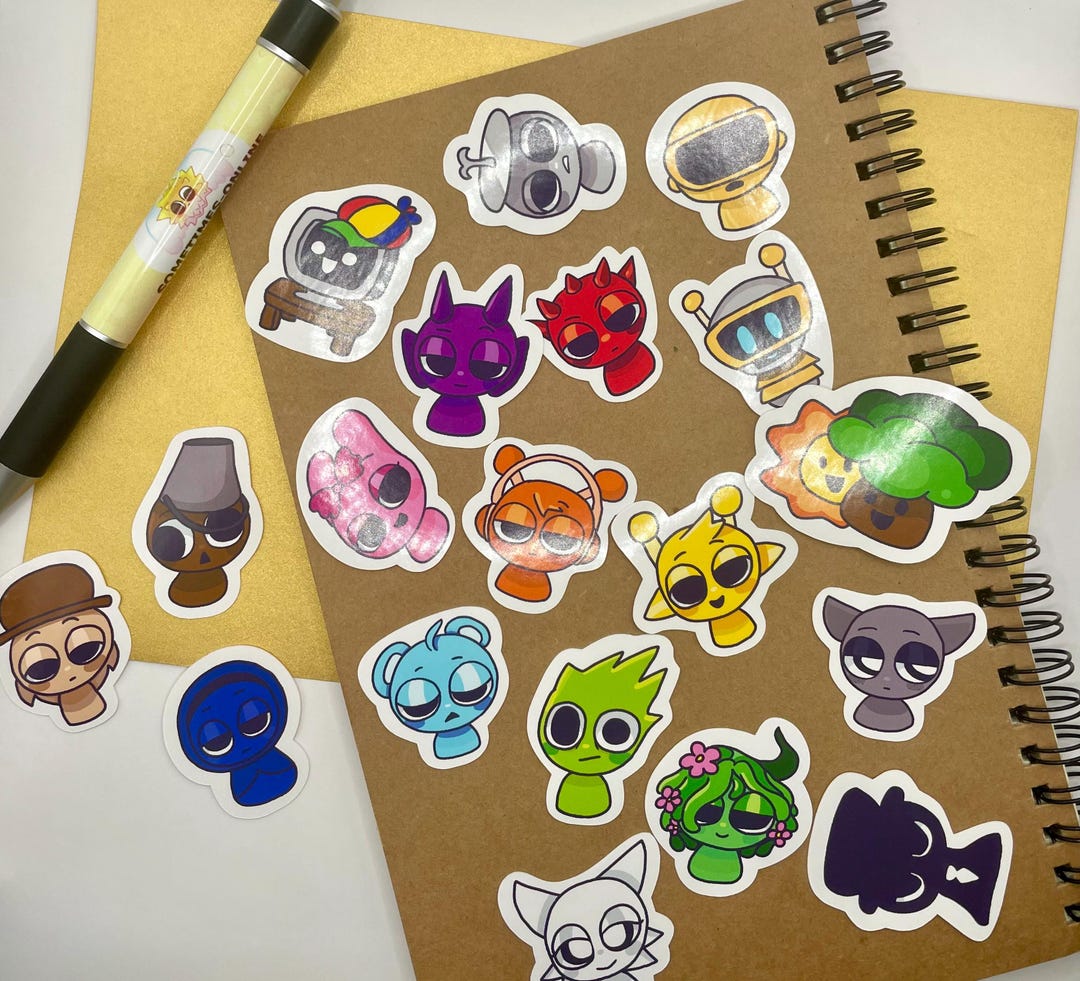 SPRUNKI Sticker Set! || 19 Stickers Included! One for Each Character ...
