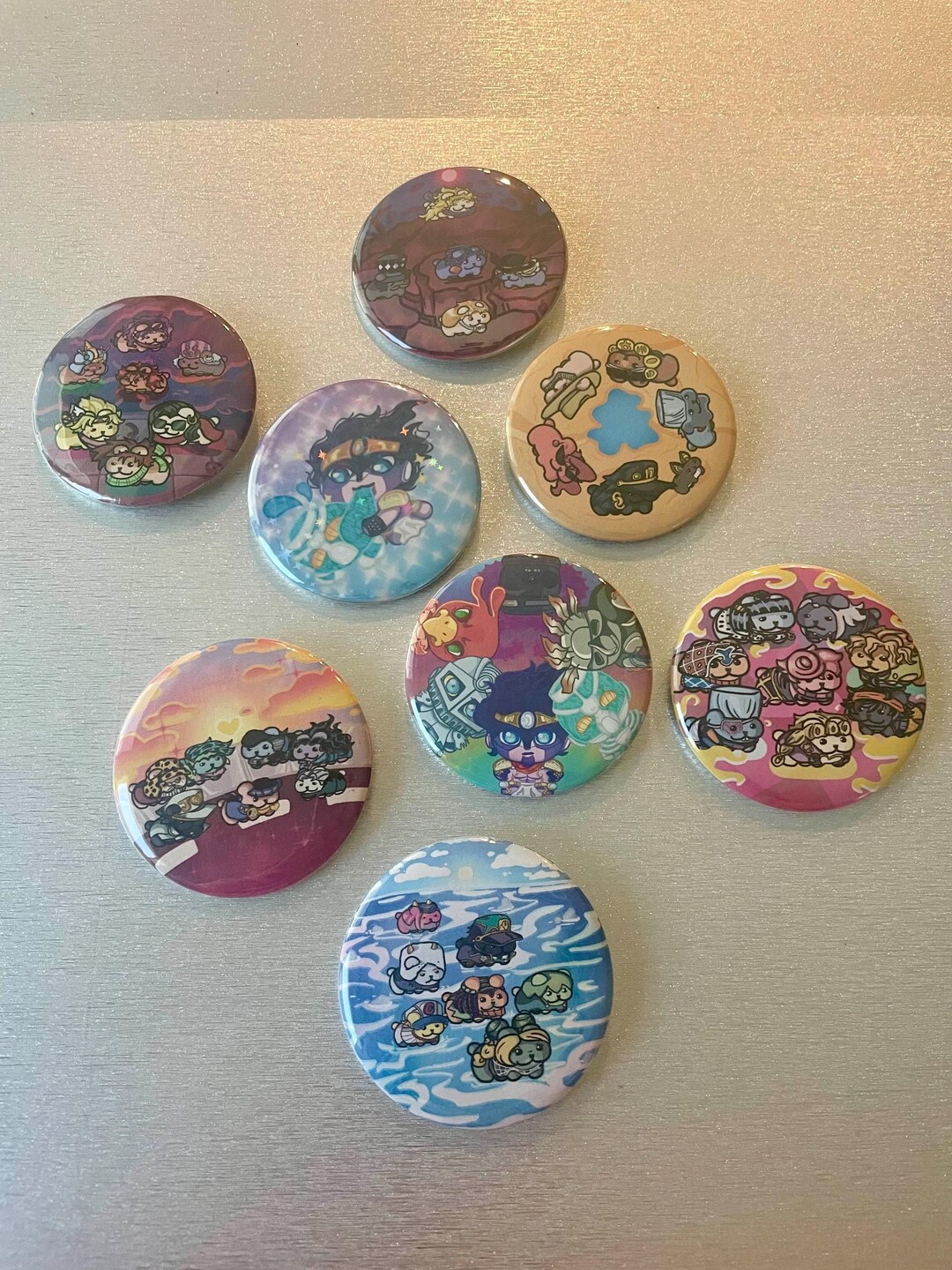 Jojo's Bizarre Adventure Buttons Starplatinum, Part 3 Stands, Silly ...