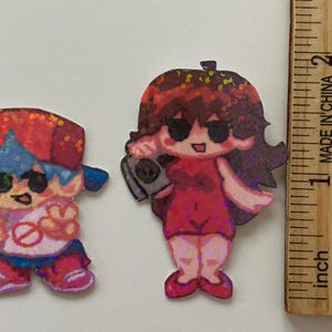 FNF|| Friday Night Funkin GF and BF Stickers!! (set of 2) - Etsy
