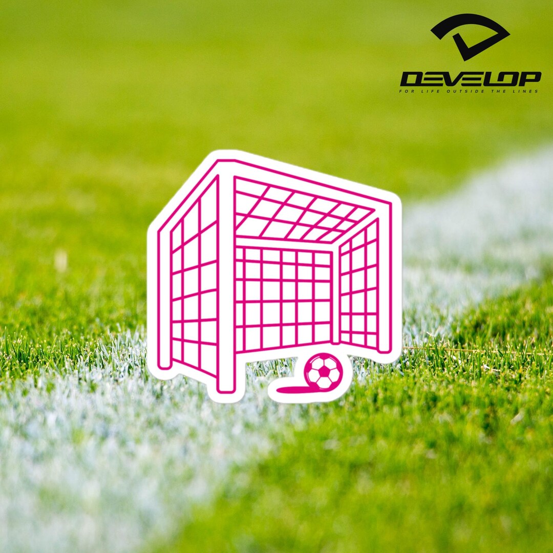 Pink Soccer Goal - Bubble-free Soccer Stickers - Etsy