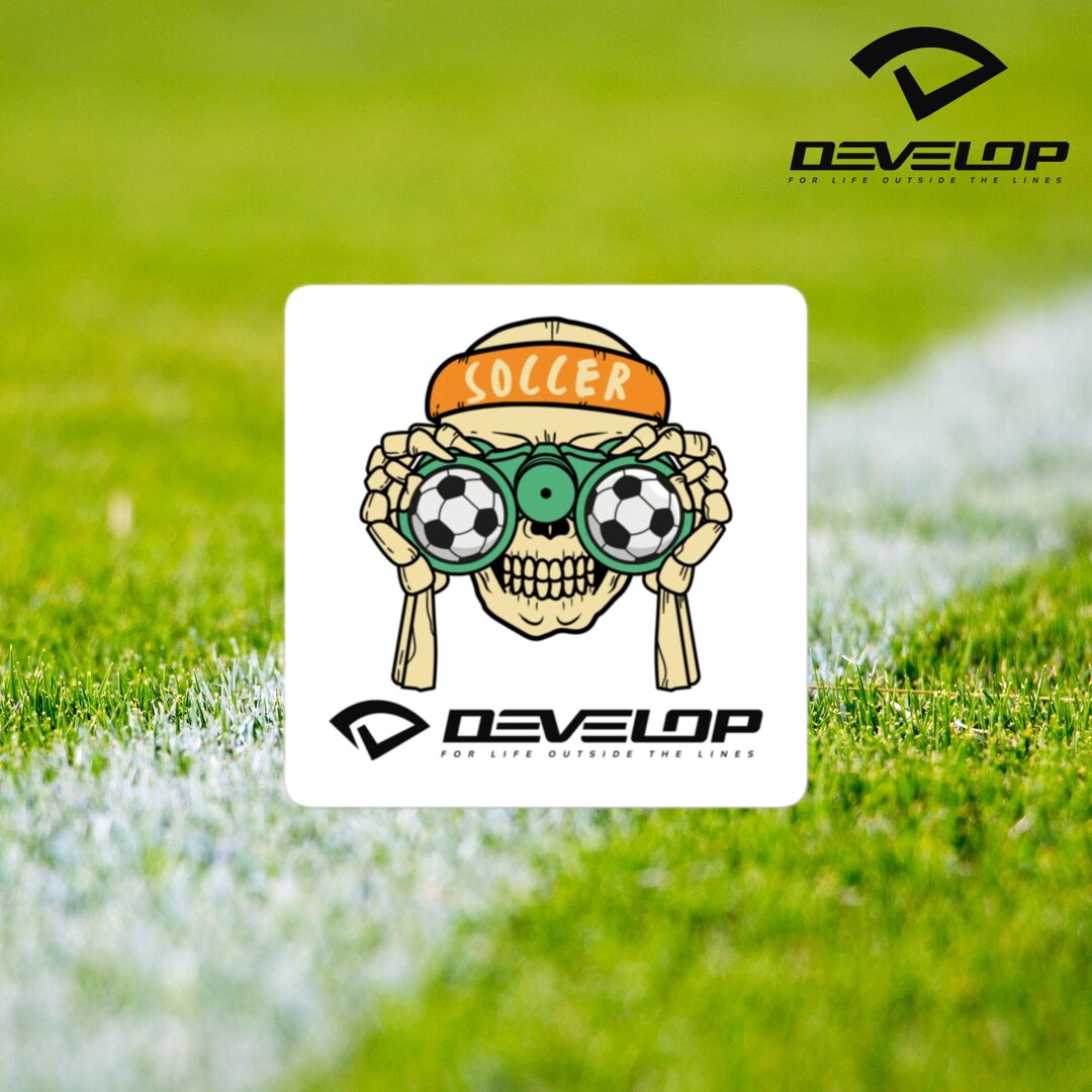 Skeleton With Soccer Binoculars bubble-free Stickers - Etsy