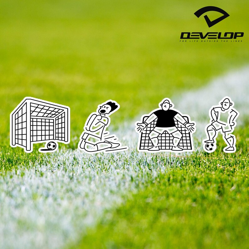 Soccer Sticker Pack - Bubble-free Soccer Stickers - Etsy