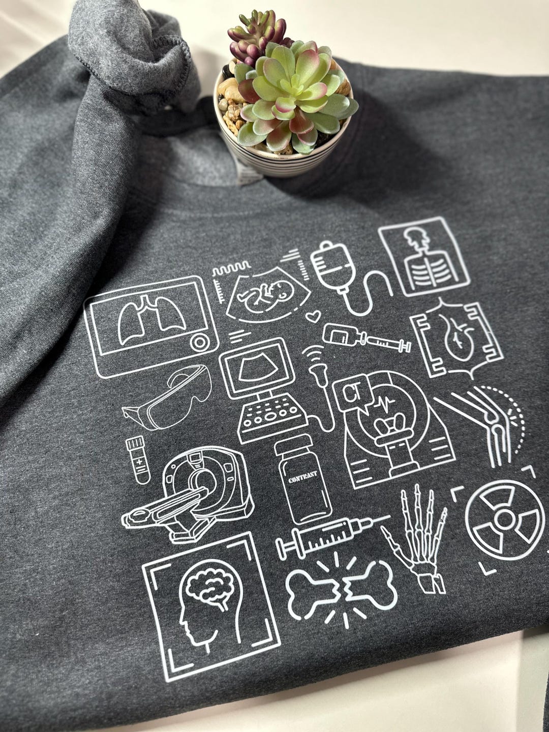 Retro Radiology Sweatshirt: RAD Tech Gift, X-ray Doodle - Etsy