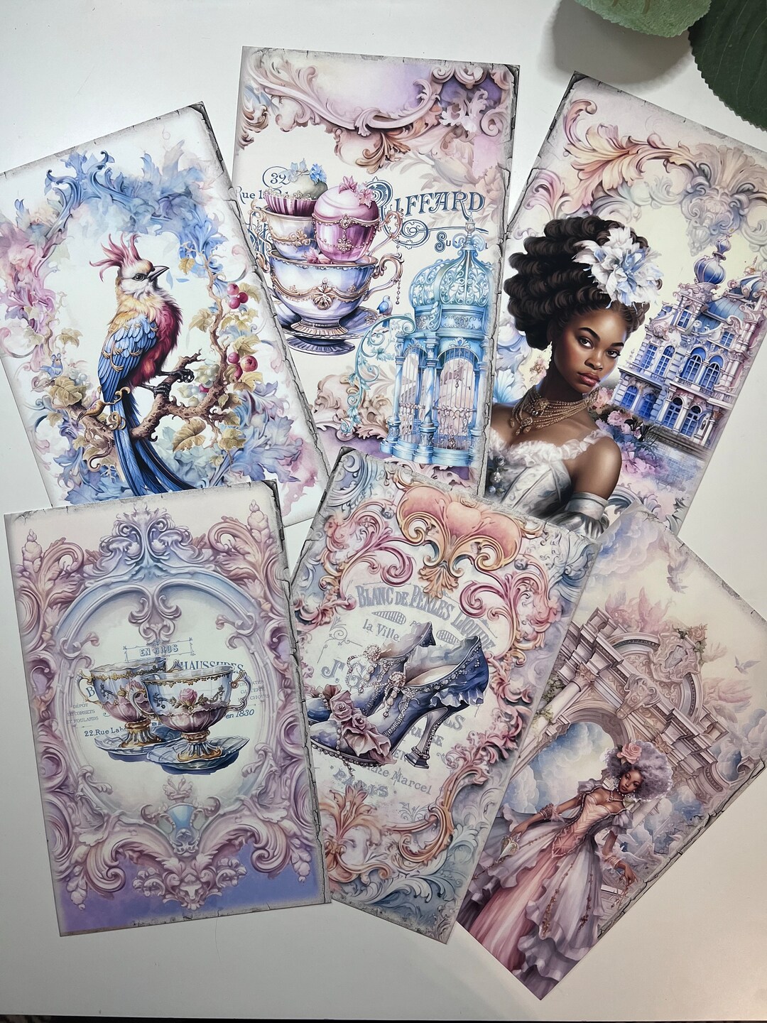 Baroque Scrapbook Paper Set | Vintage Baroque Paper | Baroque Black ...