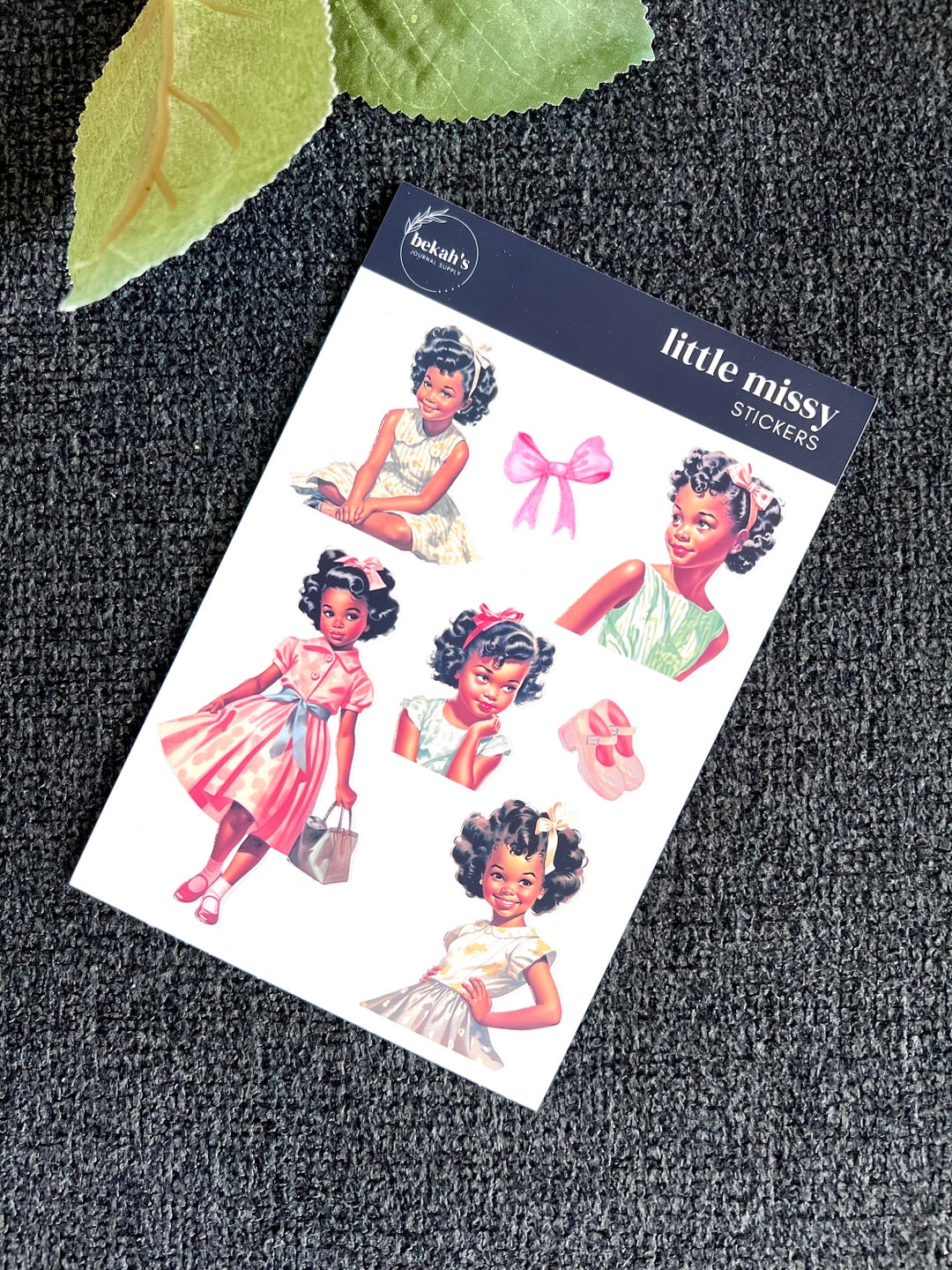 Black Retro Stickers | Black 50s Stickers | Black Girl Stickers | Black ...