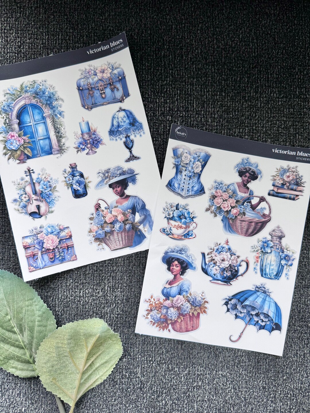 Black Vintage Stickers Black Victorian Stickers Black Girl Stickers ...