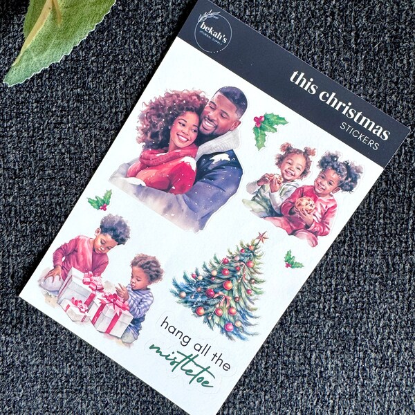 Christmas Stickers Sheet - Etsy