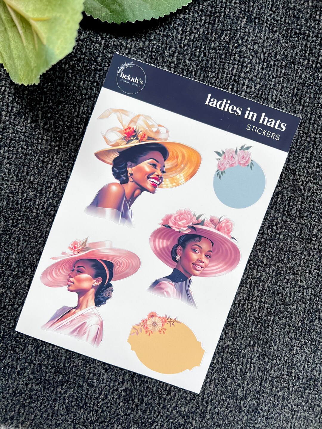 Church Girl Stickers | Hat Lady Stickers | Black Girl Stickers | Black ...