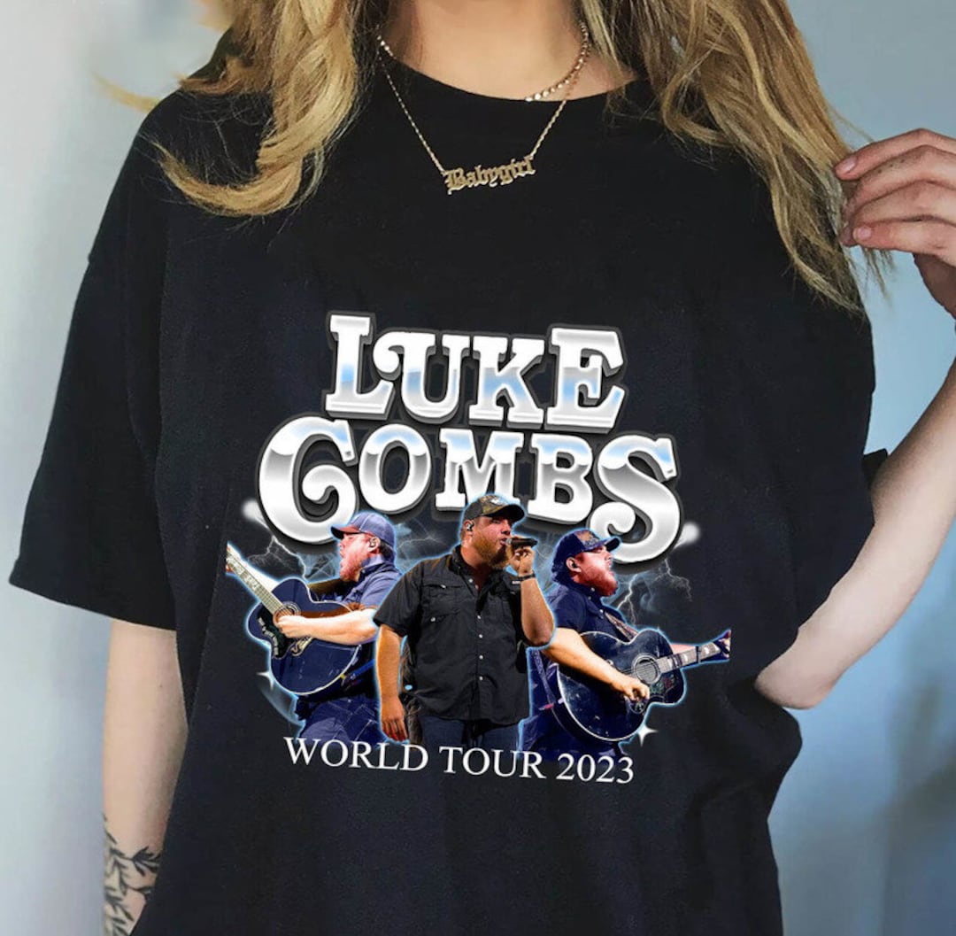 Luke Combs World Tour 2023 Bull Skull Distressed Western - Etsy