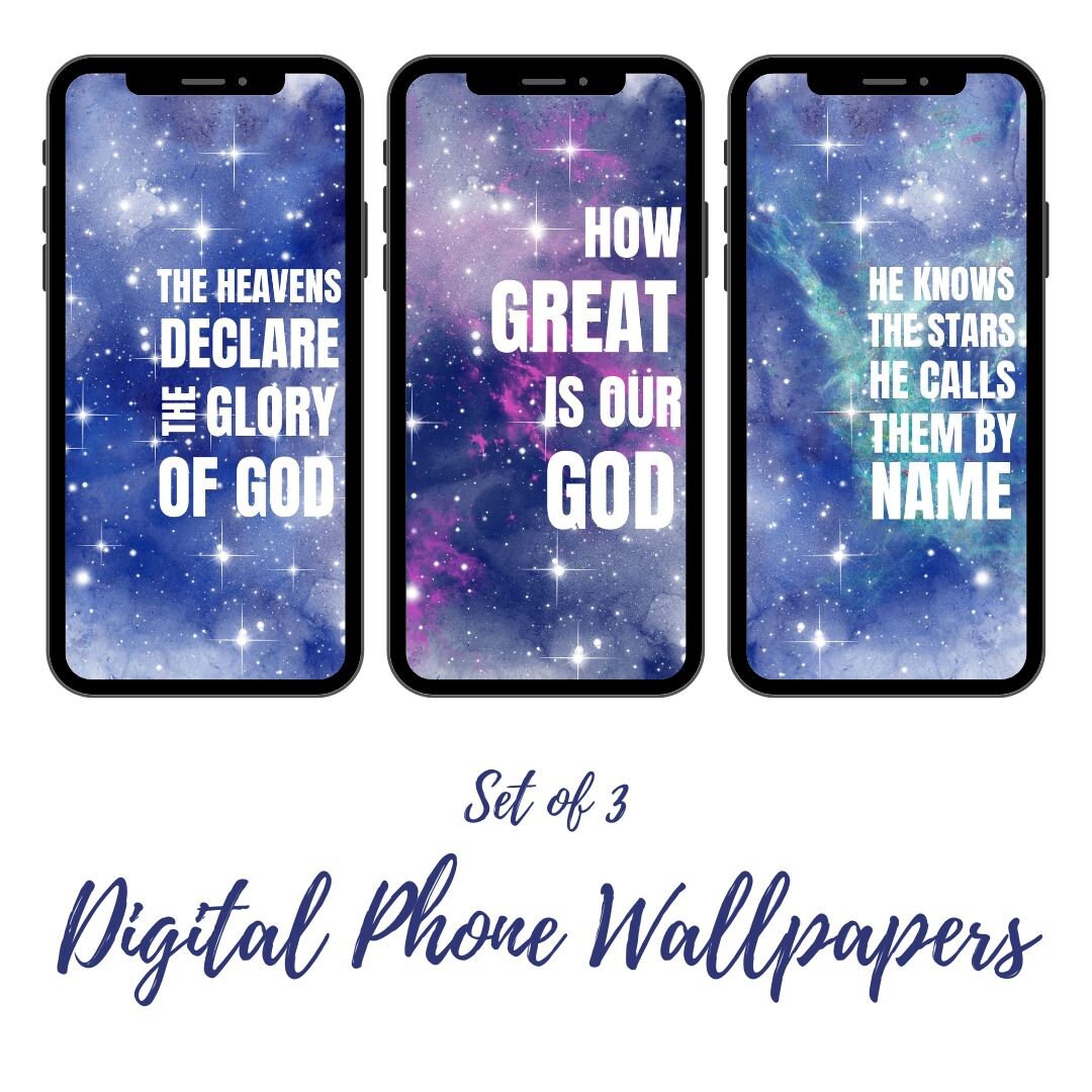 Faith Scripture Phone Wallpapers | Set of 3 - Etsy