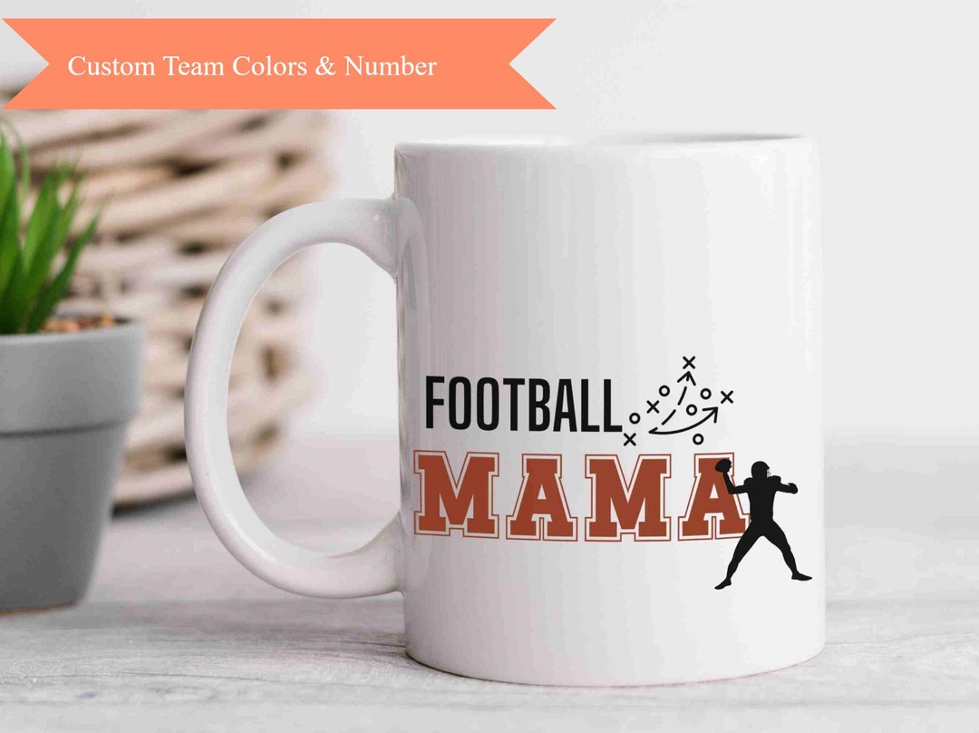 Custom Football Mom Mug, Football Mama Mug, Gameday Mug, Gift for Mom ...