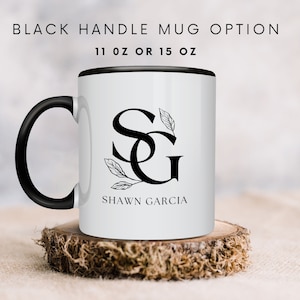 Custom Personalized Mug, Custom Monogram Mug, Choose Your Own Style ...