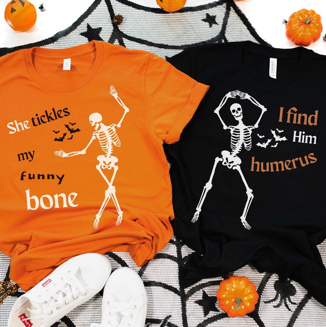 Custom Matching Couple, She Tickles My Funny Bone - I Find Him Humerus ...