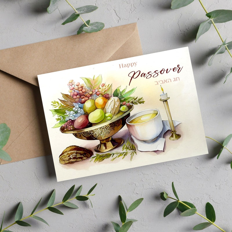 Passover Greeting Cards - Etsy
