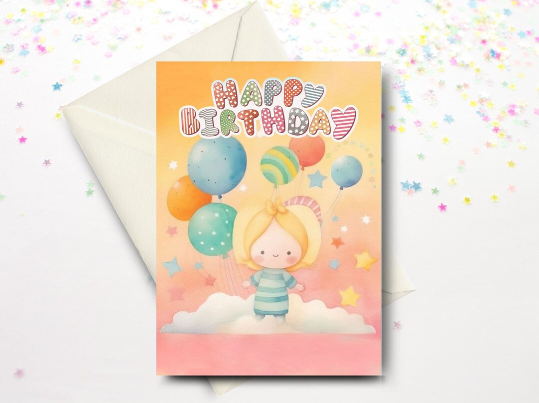 Custom Baby Birthday Card, Happy Birthday Card, Custom, Baby Gift, Gift ...