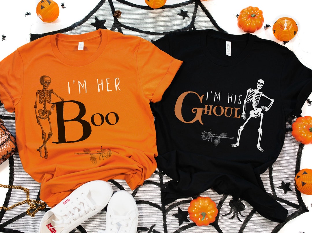 Custom Matching Couple, I'm Her Boo - He's My Ghoul Matching Couples ...