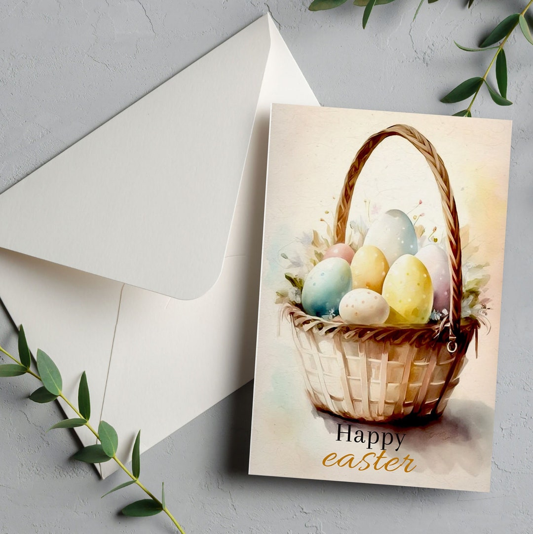 Personalized Easter Card for Her Him. Custom Happy Easter for Daughter ...