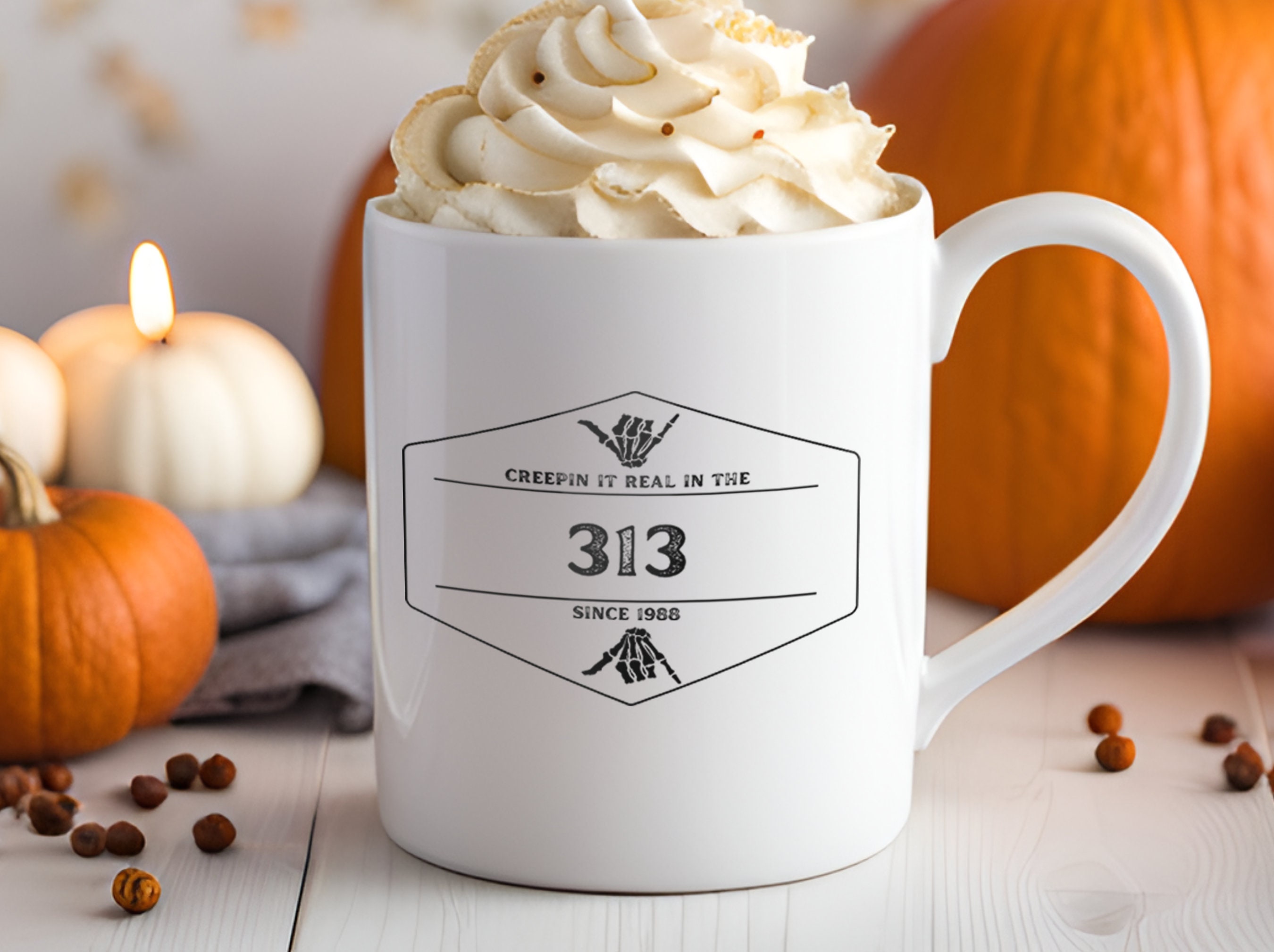 Creeping It Real in the your Area Code Custom Mug Halloween - Etsy