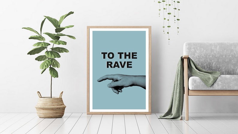 To the Rave Art Print 90s Musical Wall Art Music Poster - Etsy