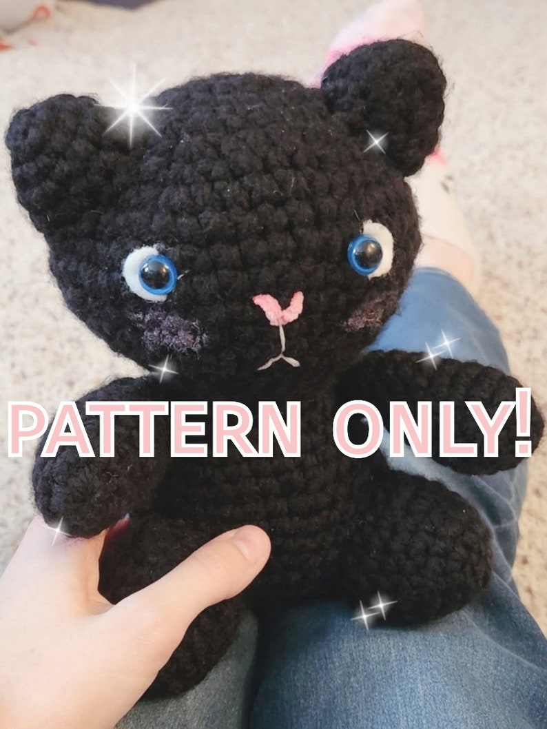 Black Cat Amigurumi Crochet Pattern - Etsy
