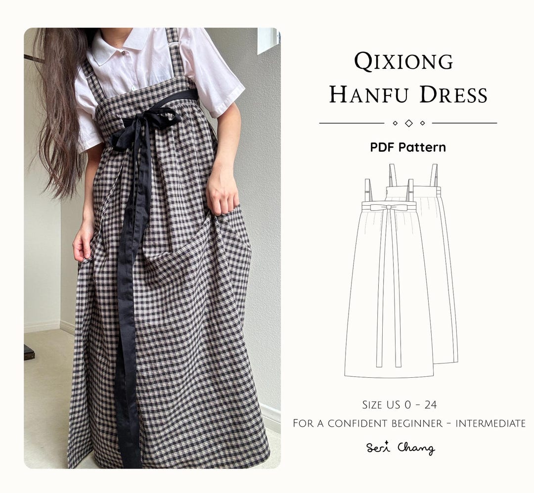 Qixiong Hanfu Dress Sewing Pattern: Tang Dynasty (PDF Pattern) - Etsy