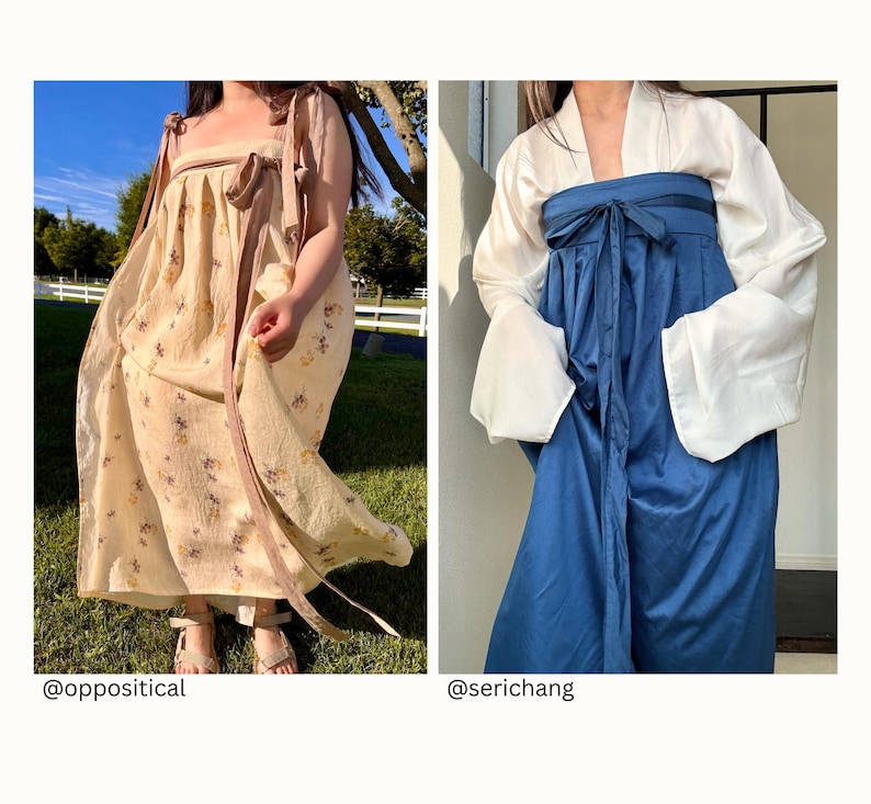 Qixiong Hanfu Dress Sewing Pattern: Tang Dynasty (PDF Pattern) - Etsy