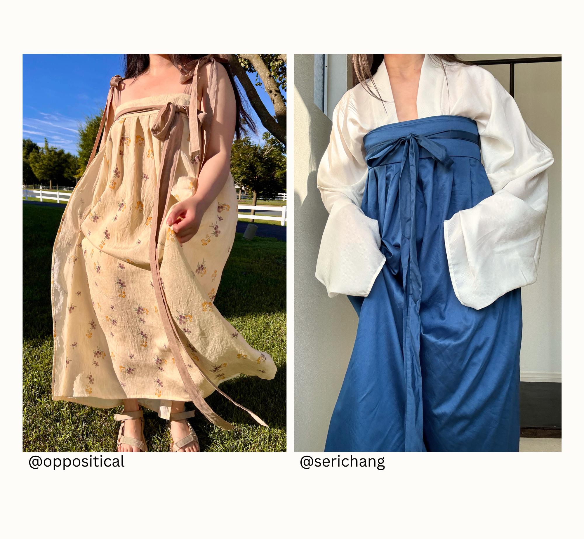 PDF Qixiong Hanfu Dress Hanfu Sewing Pattern US 0-24 | Tang Dynasty ...