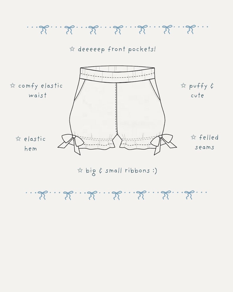 Fawn Bloomer Shorts ⊹ PDF Sewing Pattern US 0-28 ⊹ Size Inclusive - Etsy