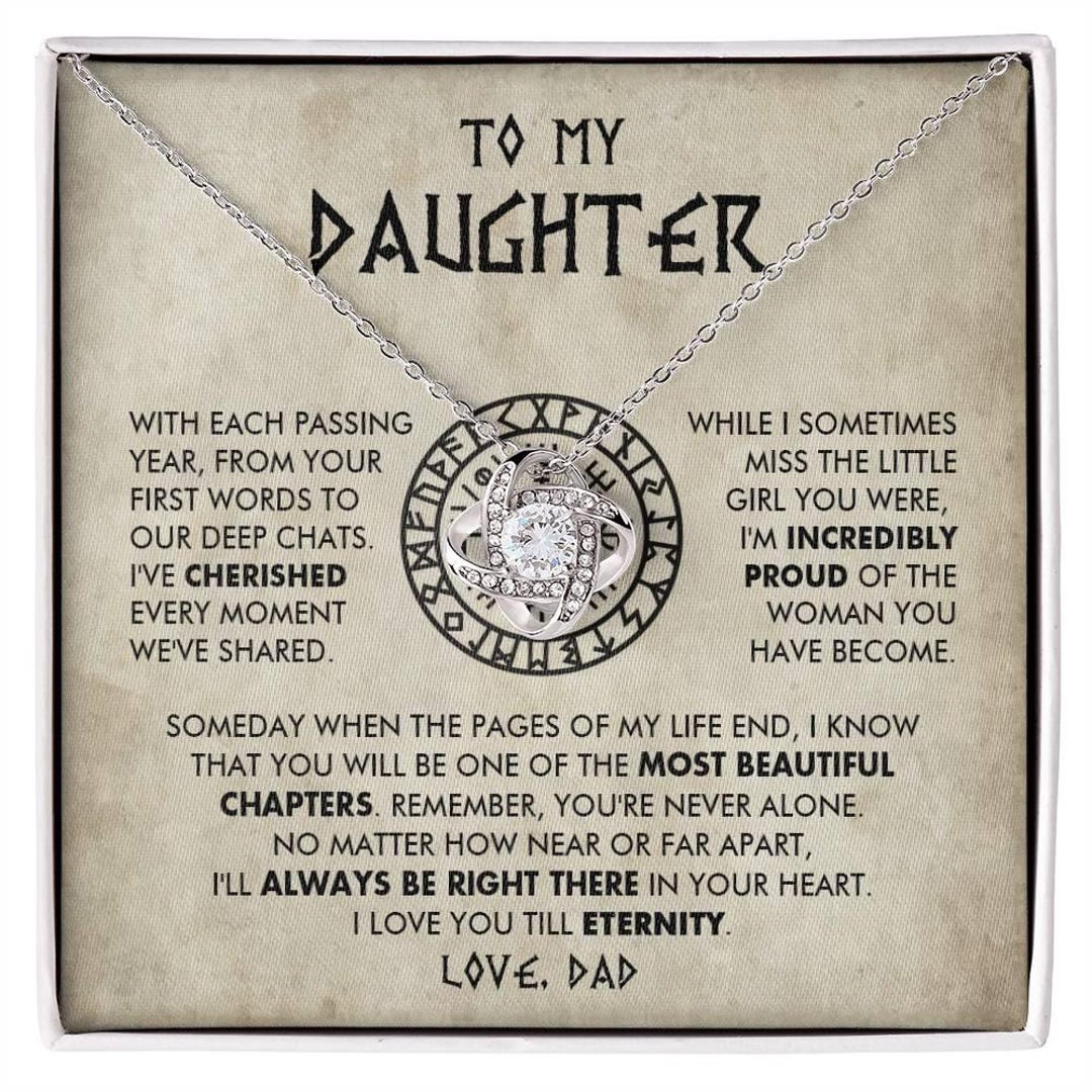 To My Daughter Necklace From Dad – Meaningful Gift of Love, Pride and ...