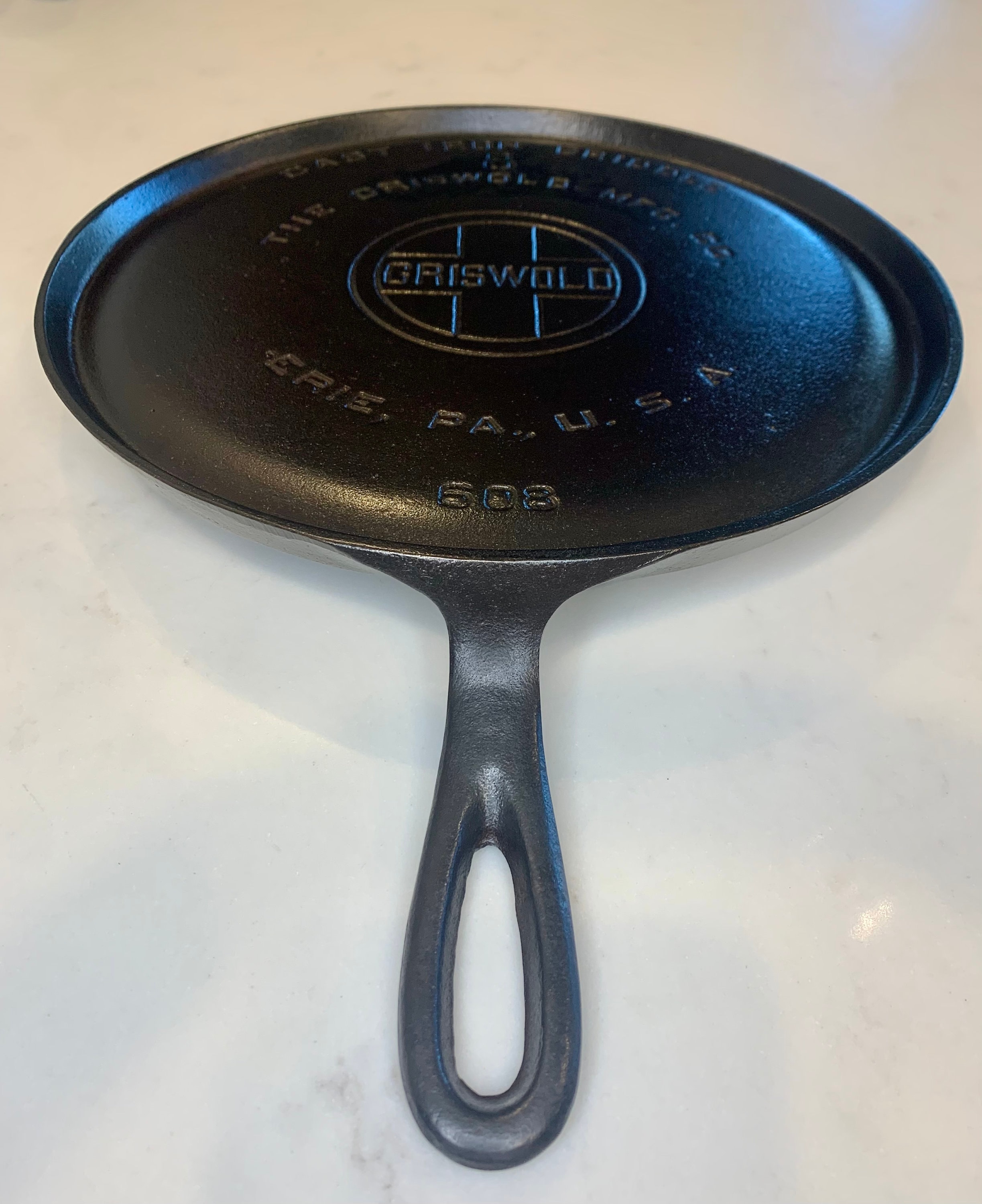 Griswold No. 8 Large Block Cast Iron Griddle 608 - Etsy