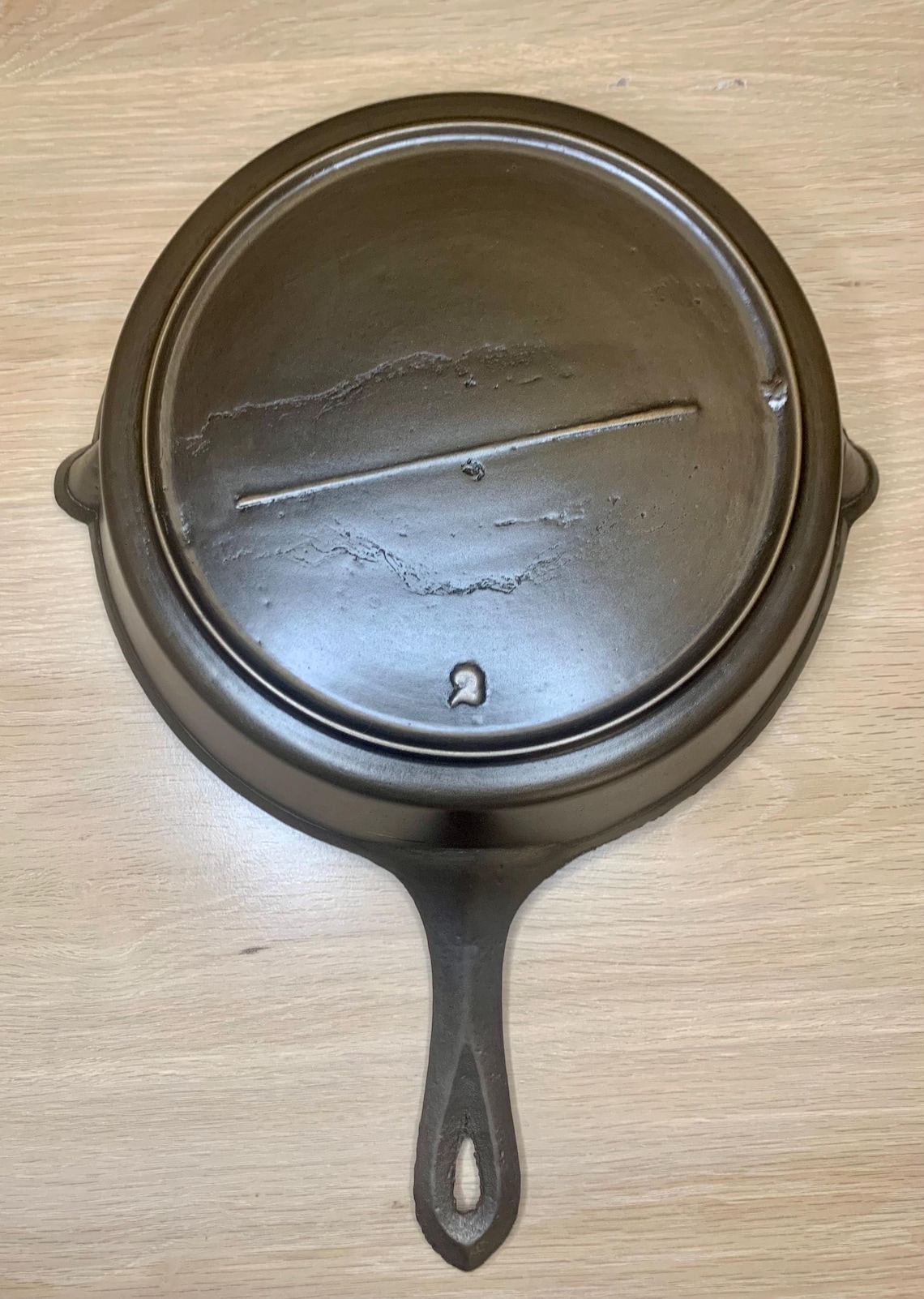 Unknown Fancy Handle No. 7 Gate Mark Cast Iron Skillet - Etsy