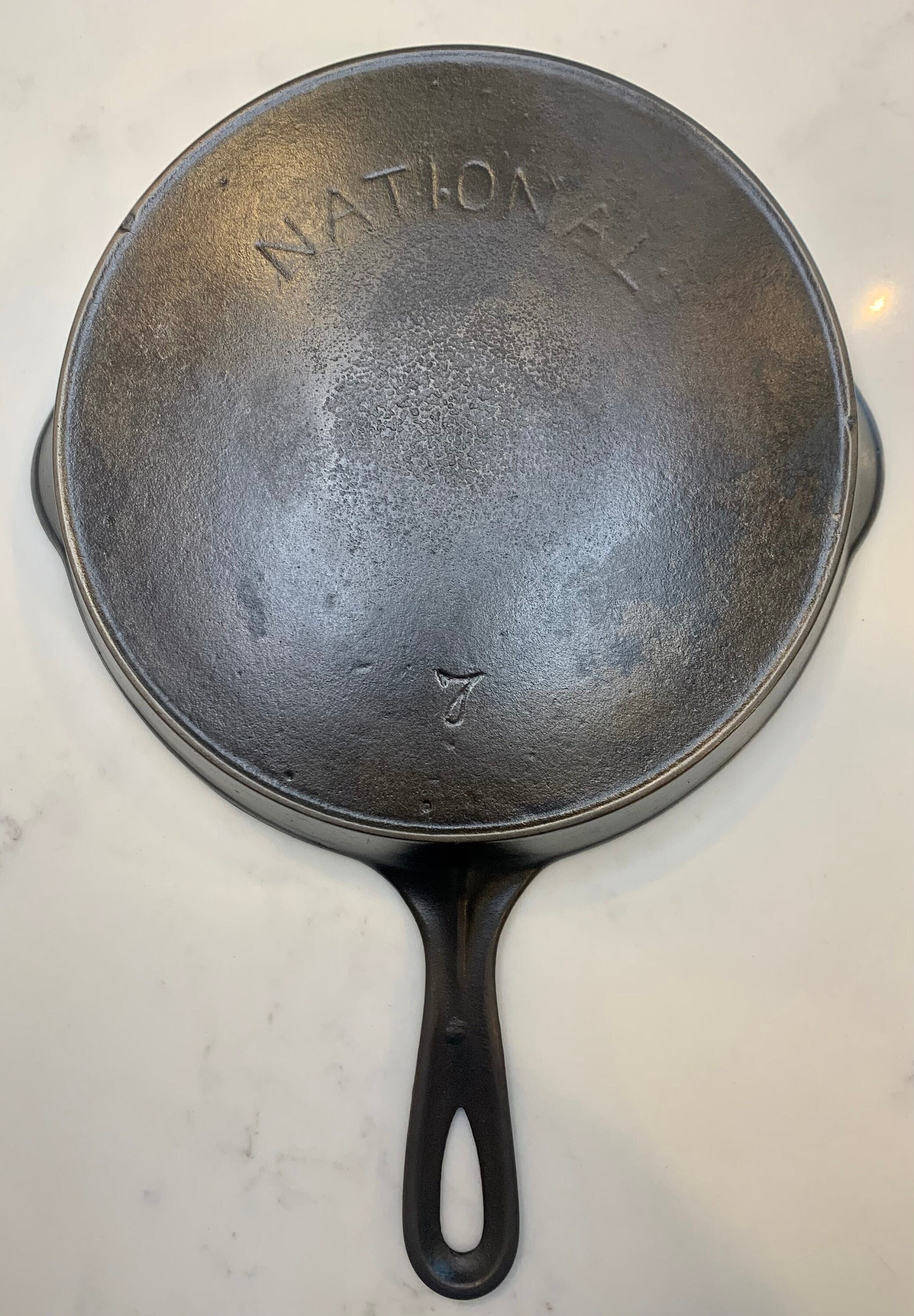 National by Wagner No. 7 Cast Iron Skillet - Etsy