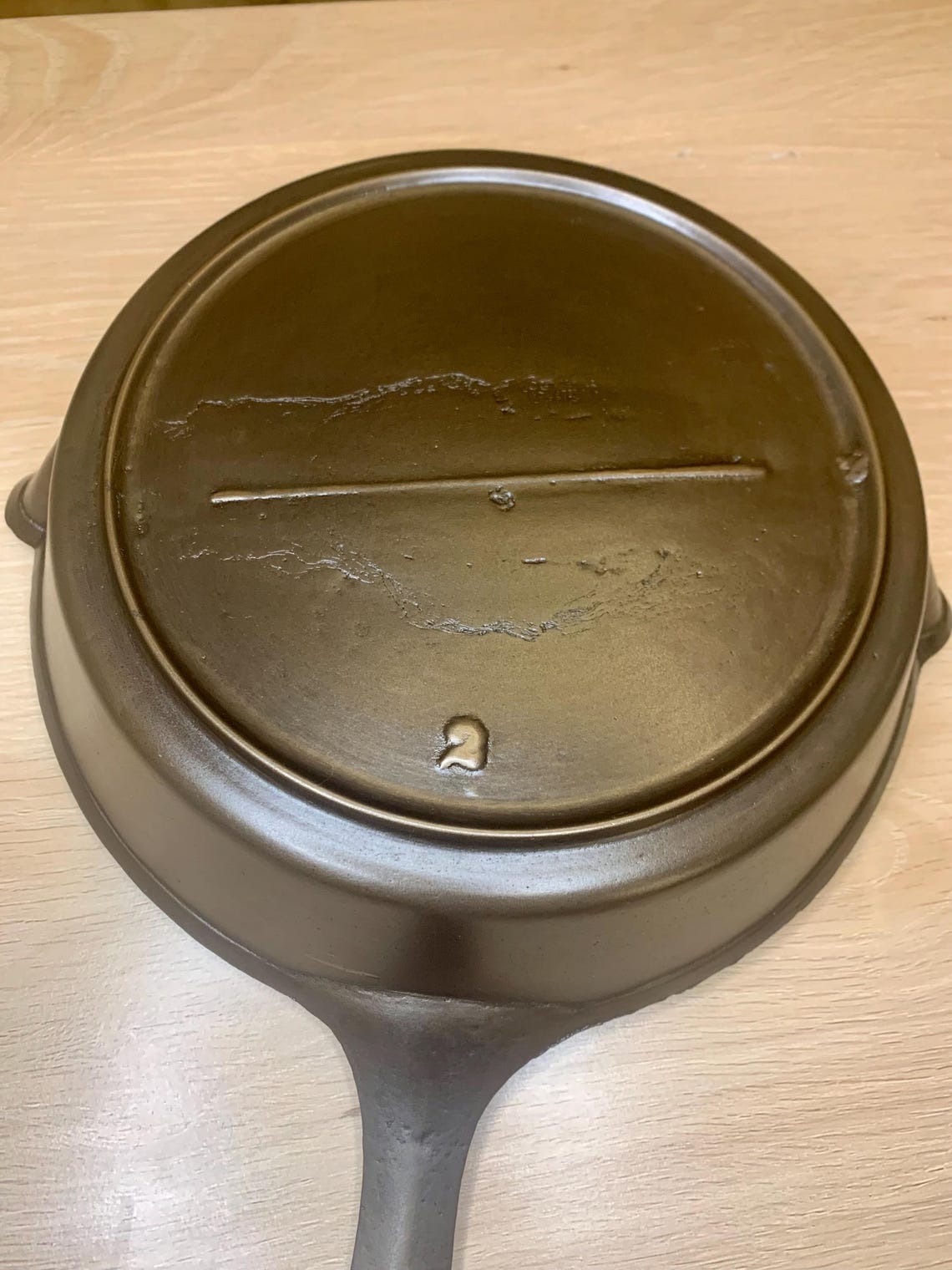 Unknown Fancy Handle No. 7 Gate Mark Cast Iron Skillet - Etsy