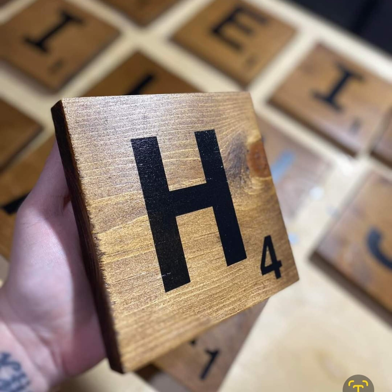 Personalized Scrabble Tiles Wall Art , Wood, Great for Families - Pet ...