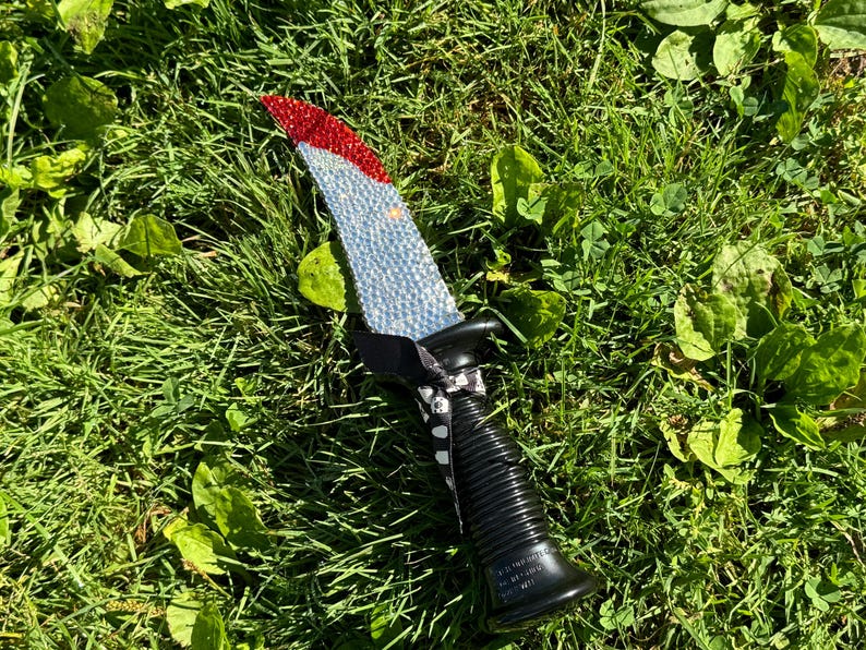 Ghostface Devil Bling Mask Set With Matching Knife, Rhinestone ...