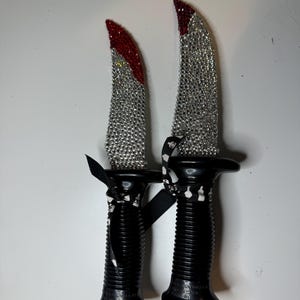 Ghostface Devil Bling Mask Set With Matching Knife, Rhinestone ...