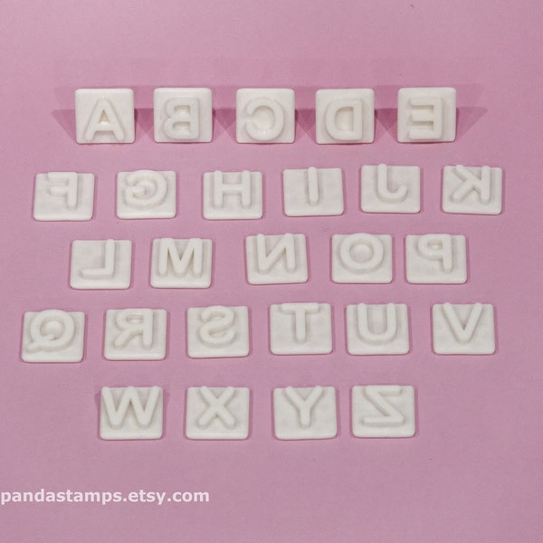 3d Printed Alphabet Stamps - Etsy