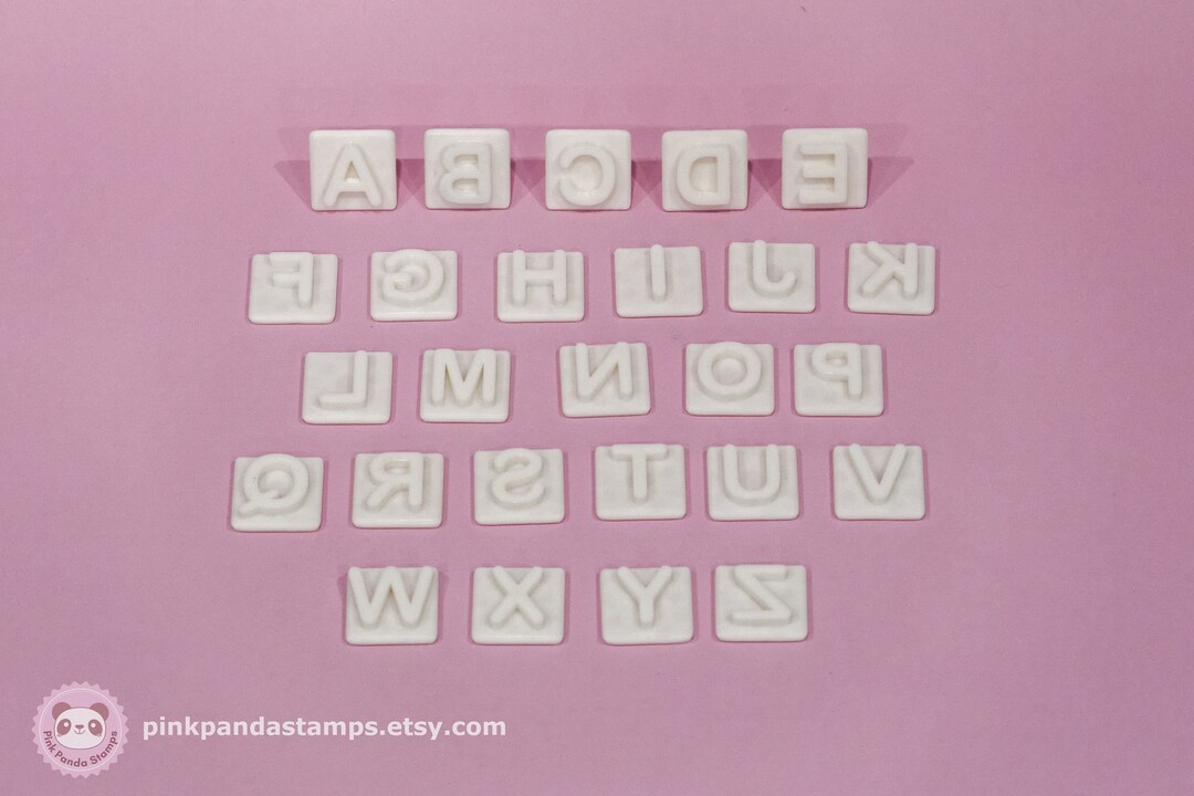 Alphabet Letter Playdough Stamps - Etsy