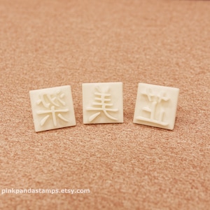 Custom Chinese Name Playdough Clay Stamps - Etsy