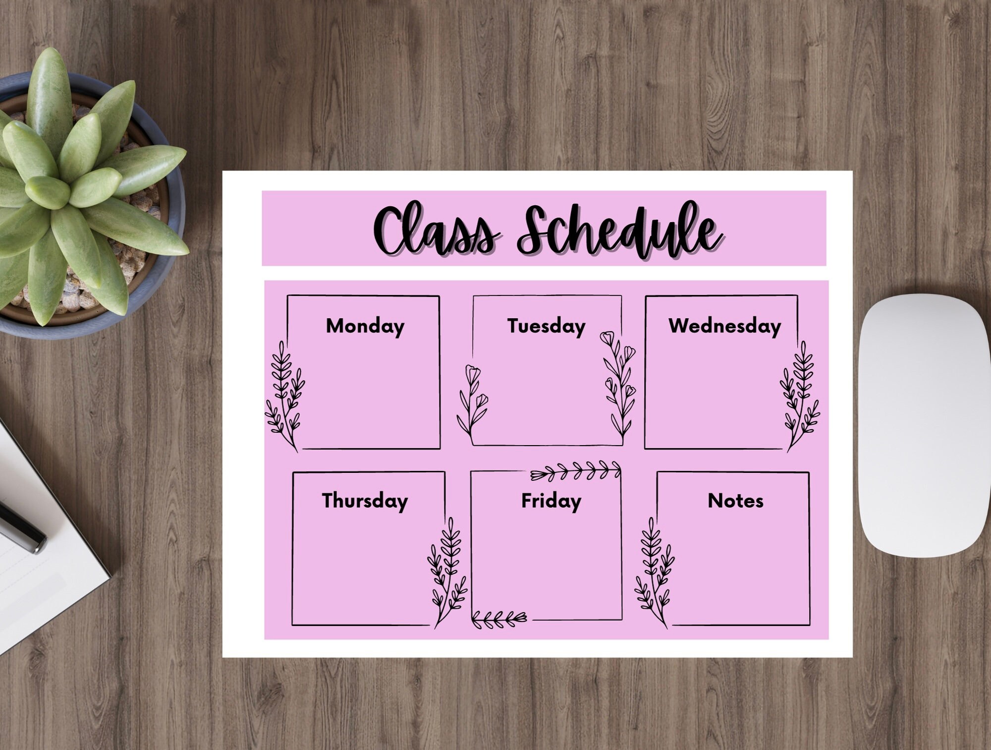 Class Schedule Svg School Schedule Svg Weekday Planner Svg for Teacher ...
