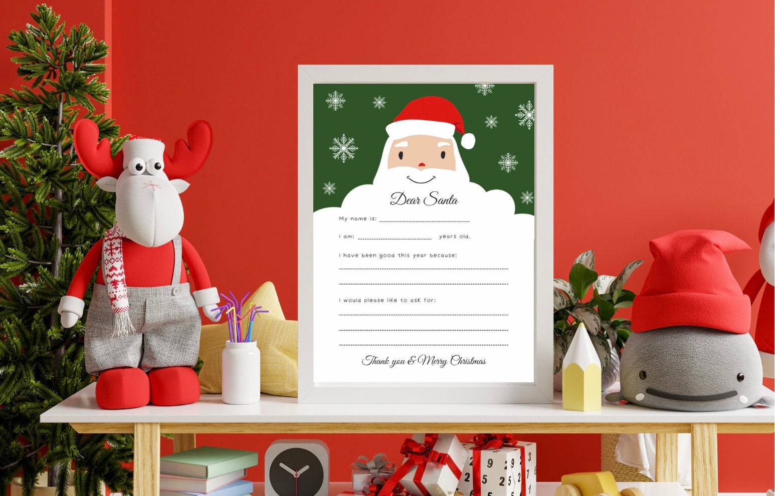 Santa List Png Christmas Letter Png Christmas Craft Png a Dear Santa ...