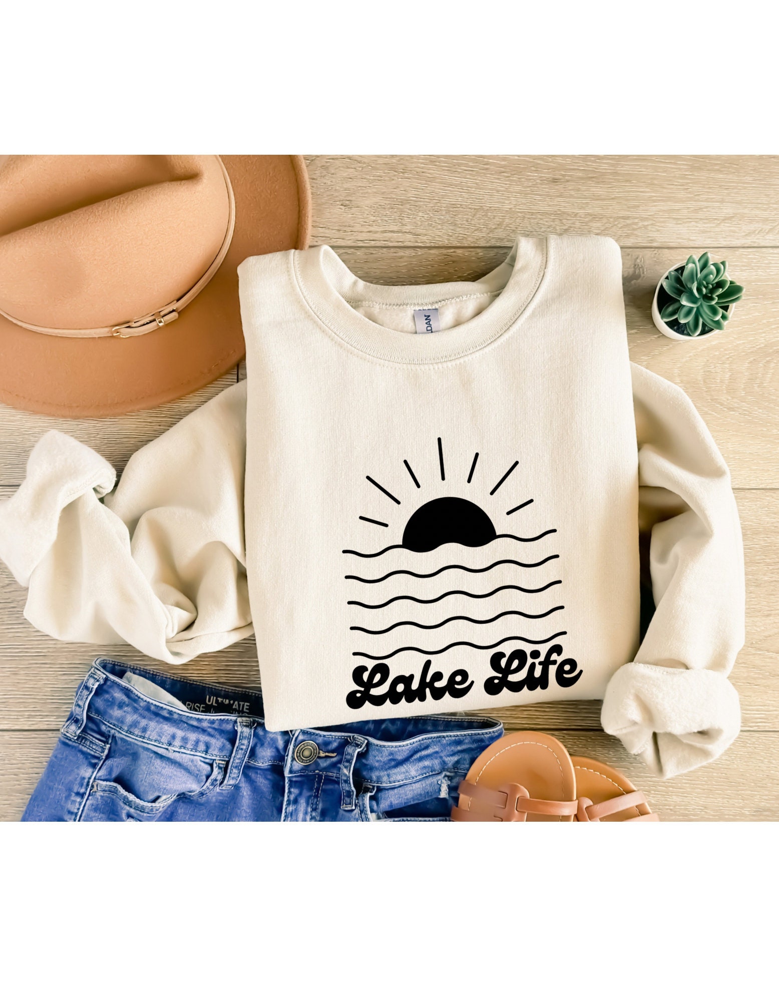 Lake Life Sweatshirt for Lake Lovers Sweatshirt Camping Sweatshirt Gift ...