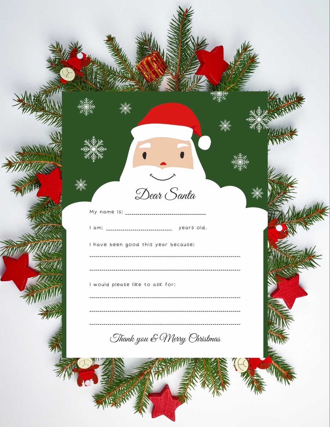 Santa List Png Christmas Letter Png Christmas Craft Png a Dear Santa ...