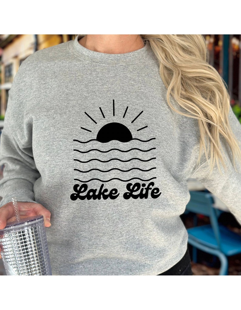 Lake Life Sweatshirt for Lake Lovers Sweatshirt Camping Sweatshirt Gift ...