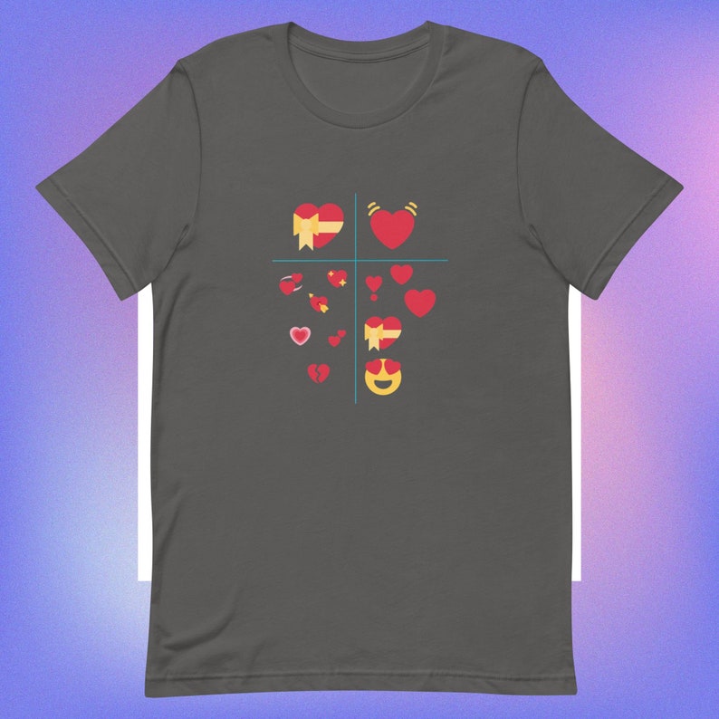 Heart Emoji Heart Emoji Design Heart Emoji T-shirt Emoji Unisex T-shirt ...